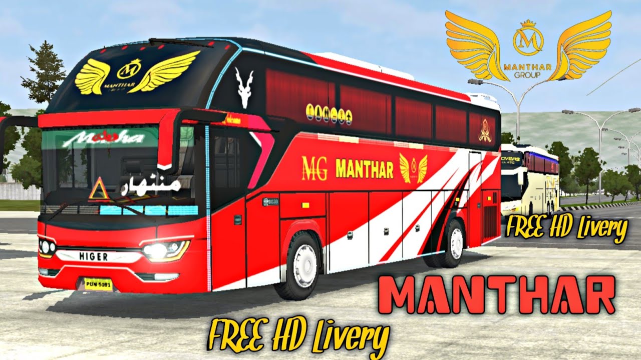 Manthar Group Bus Livery | Manthar Higer Bus Livery Pakistani Buses ...