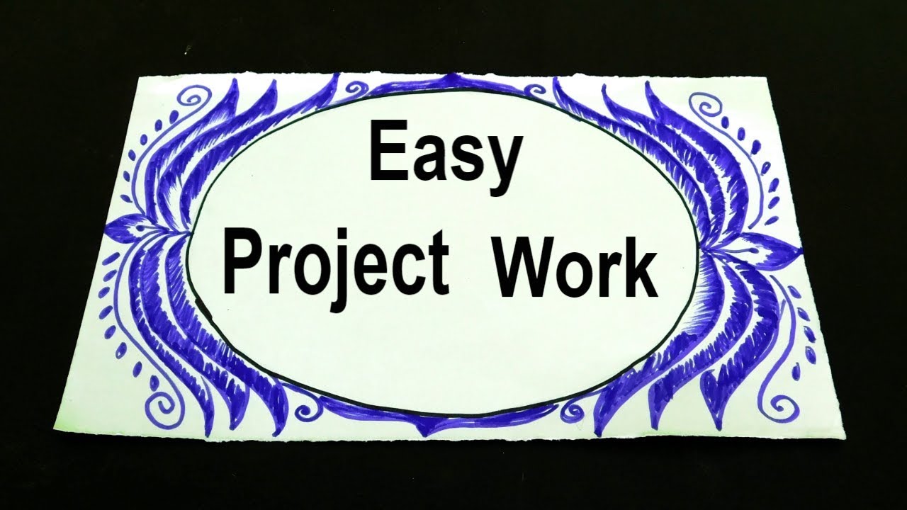 School project work designs || Border designs for kids || New easy ...