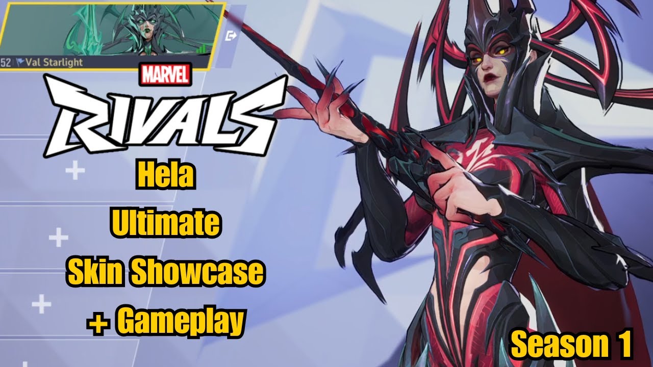 Hela | Ultimate Skin Showcase | Marvel Rivals Gameplay | Season 1 - YouTube