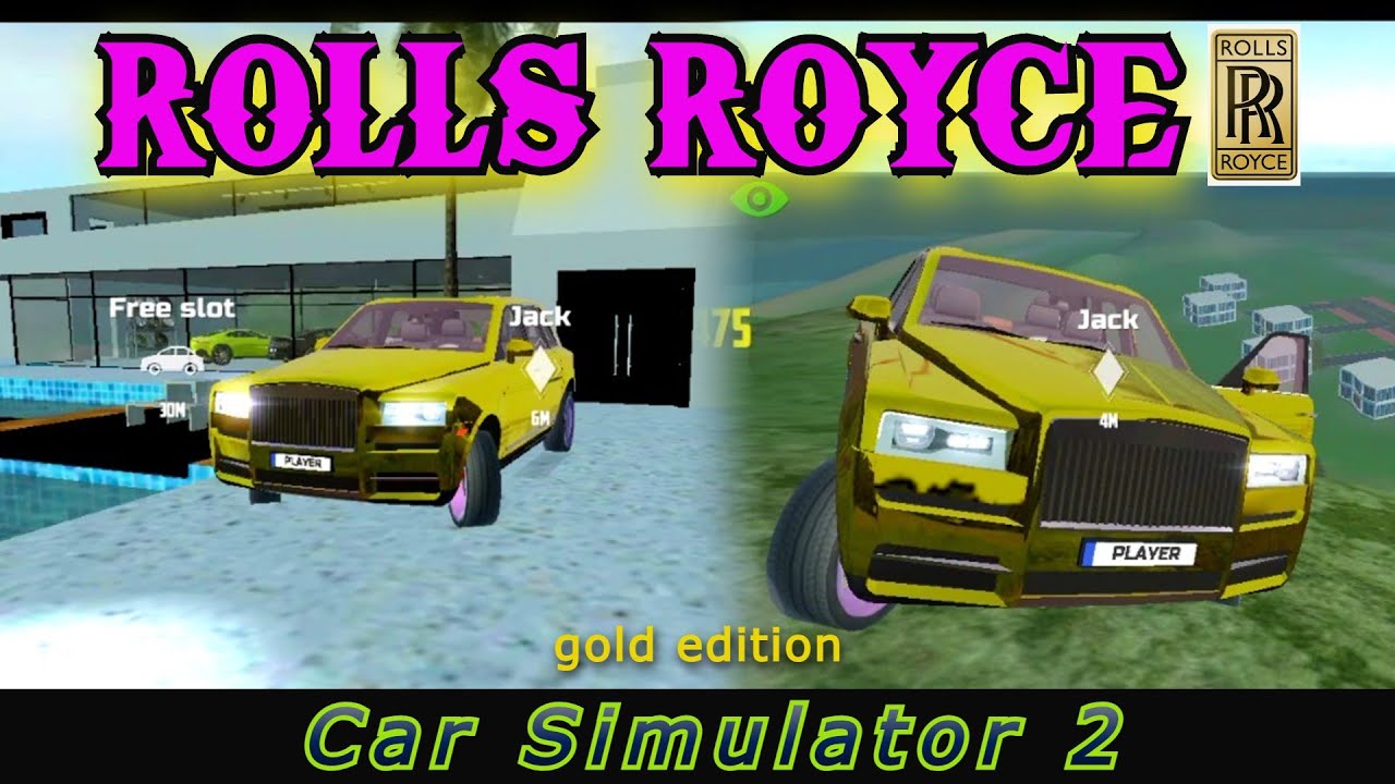 driving ROLLS ROYCE Cullinan - gold edition - | Car Simulator 2 # ...