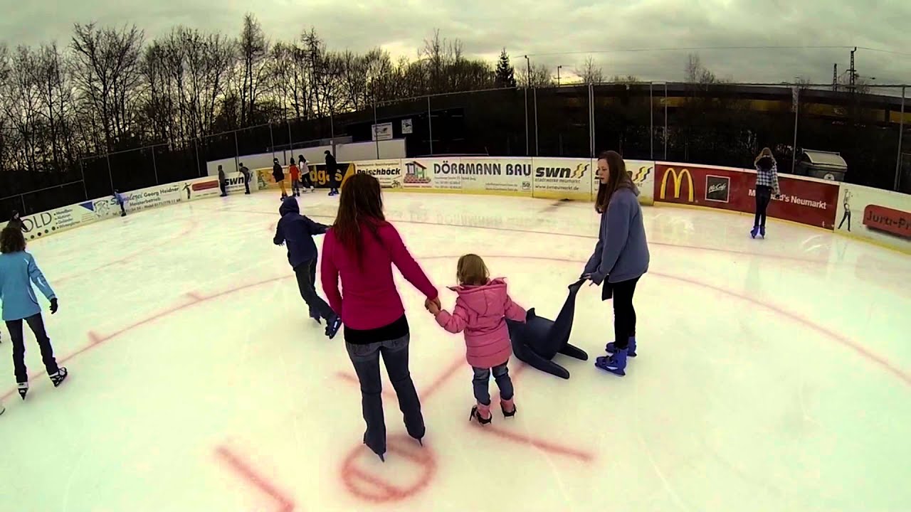 Neumarkt, Germany Ice Skating Rink: Edwards Family Outing - YouTube