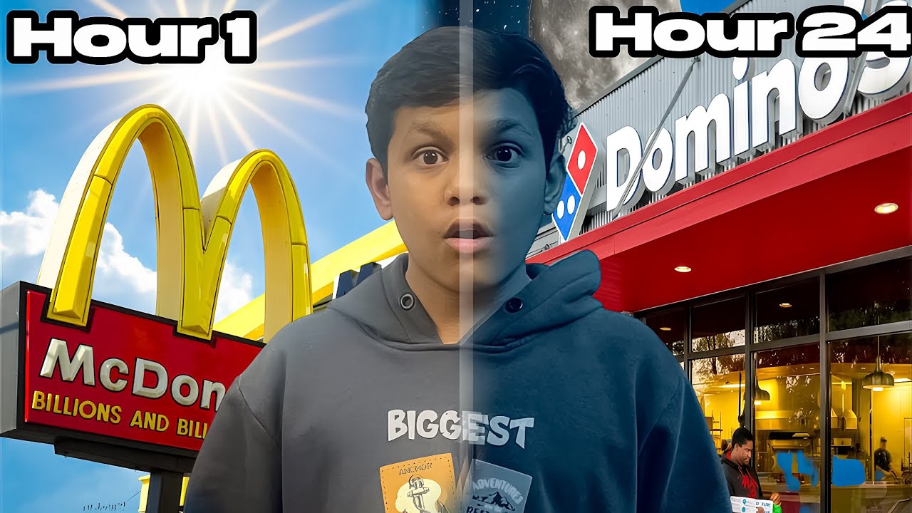 24 hours, survive on junk food only challenge - YouTube
