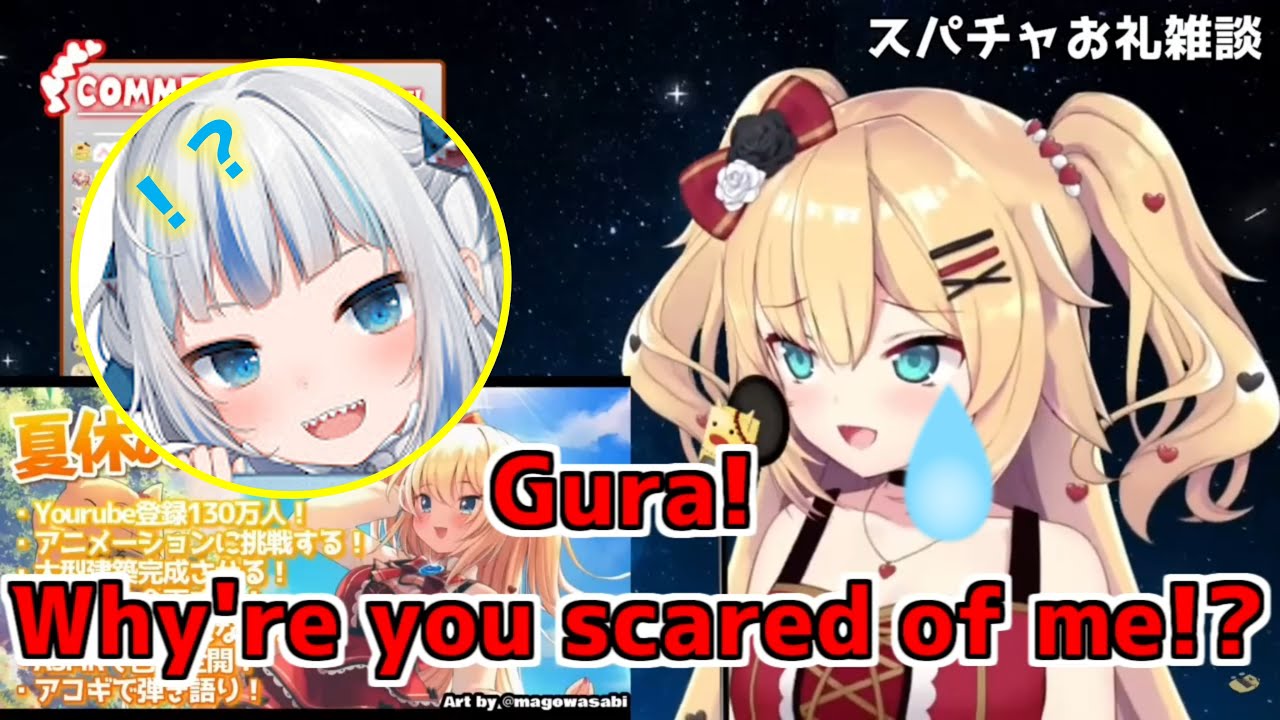 [Hololive Eng sub\clip] Haachama cries when she finds out that Gura is ...