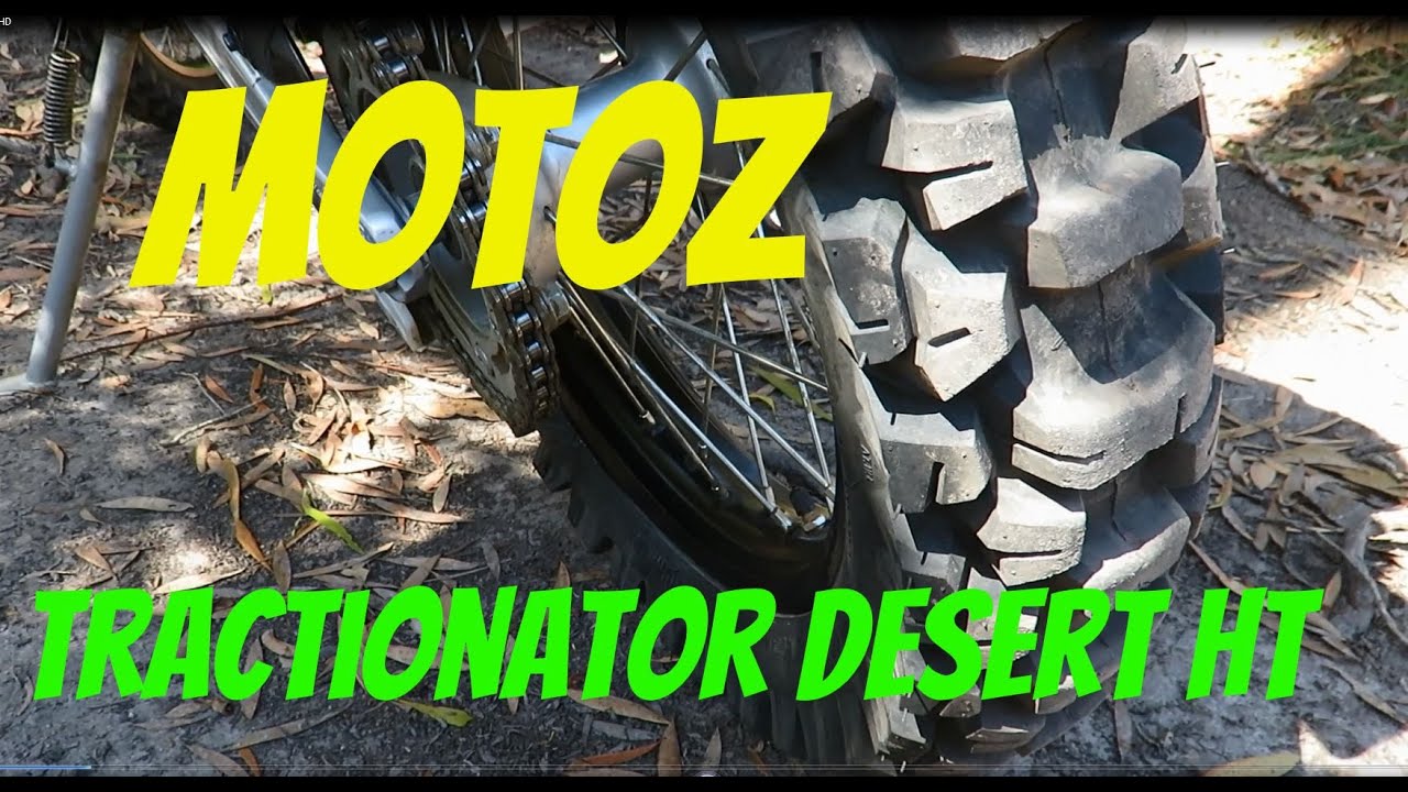 Motoz Tractionator Desert H/T Tyre "Review". CRF Rally - YouTube