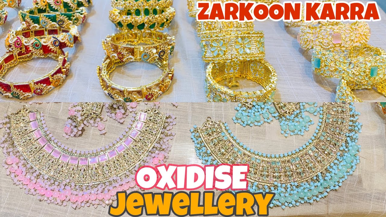 Oxidise Pollish || Necklase Sets || Heavy Zarkoon Karray || BANI THANI ...