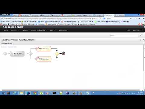 JBPM6 example works in KIE workbench - YouTube