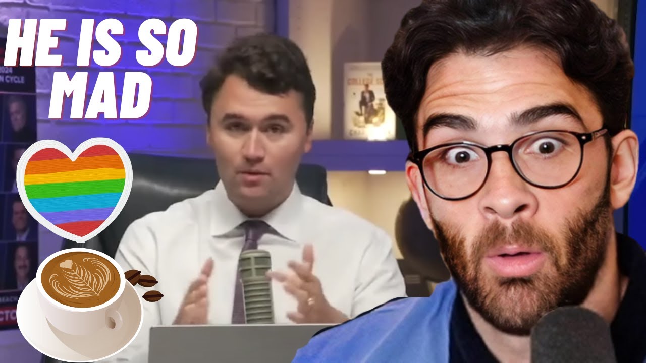 Hasanabi reacts to Charlie Kirk MAD at WOKE COFFEE - YouTube