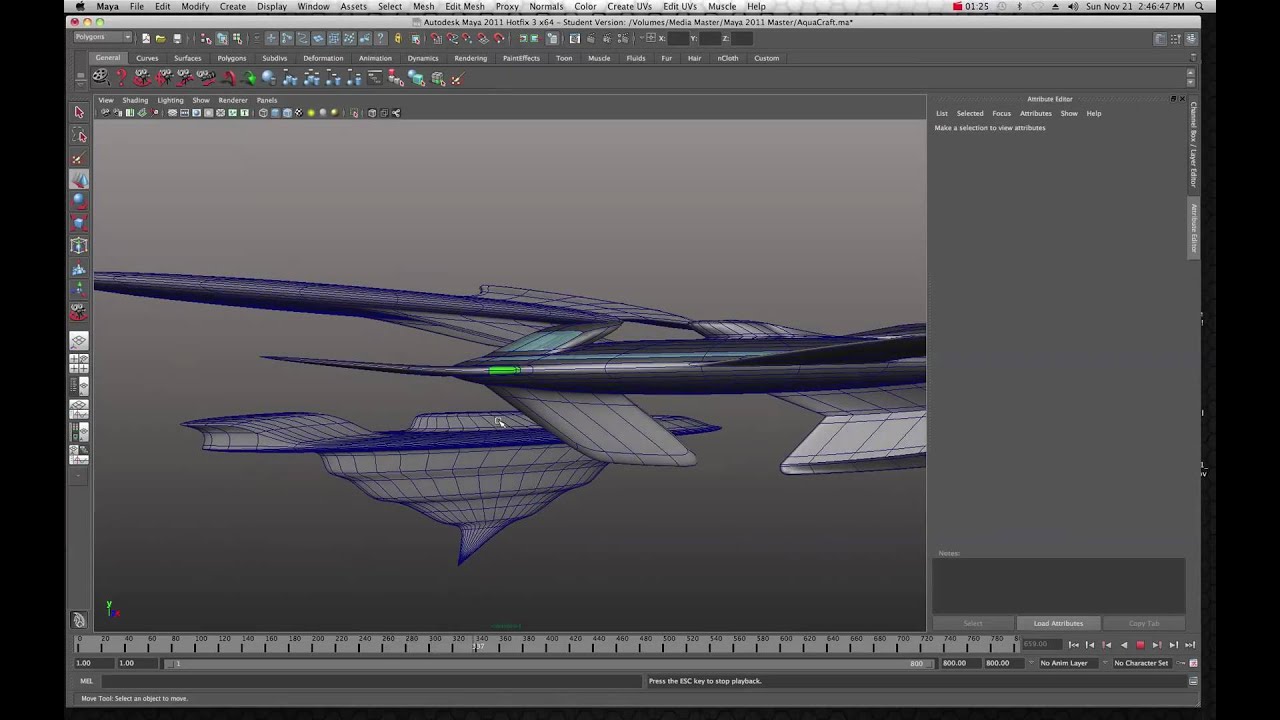 Maya 2011 Model a Spacecraft from a Sphere Tutorial by Stuart ...