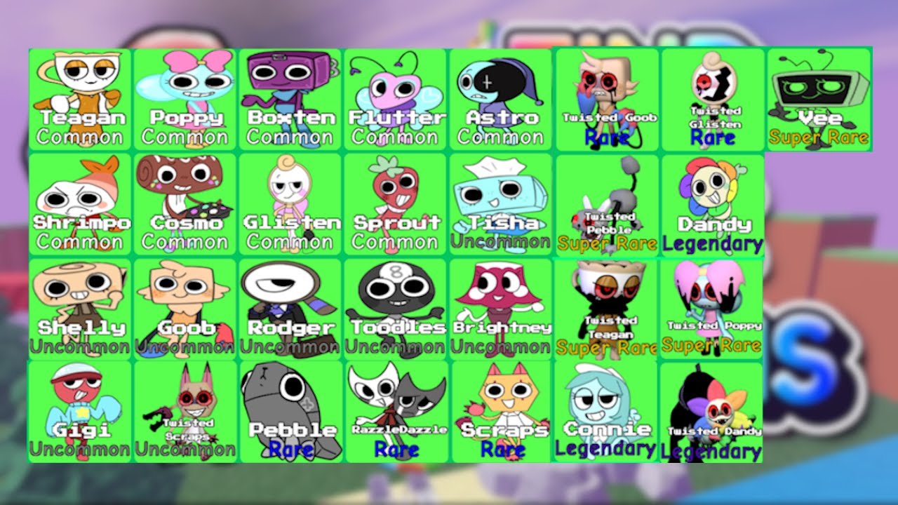 HOW to get ALL 29 Toons! Pebble, Twisted Dandy, Tisha.. - Roblox - Find ...