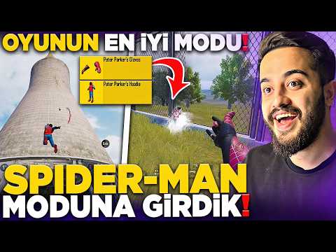 SPIDERMAN MODUNA GİRDİK! ERANGEL DE AĞ ATARAK GEZMEK! MUHTEŞEM MOD! PUBG Mobile