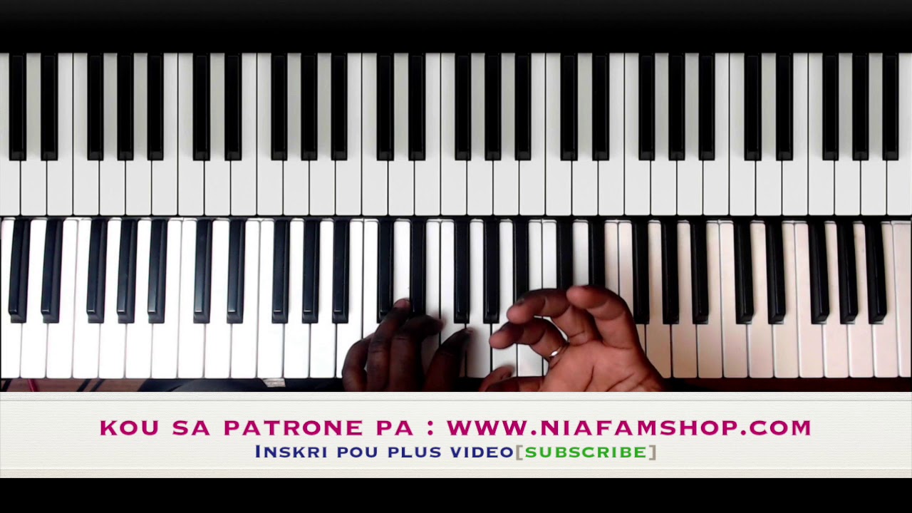 Kou piano an kreyol [ LESSON 5] - YouTube