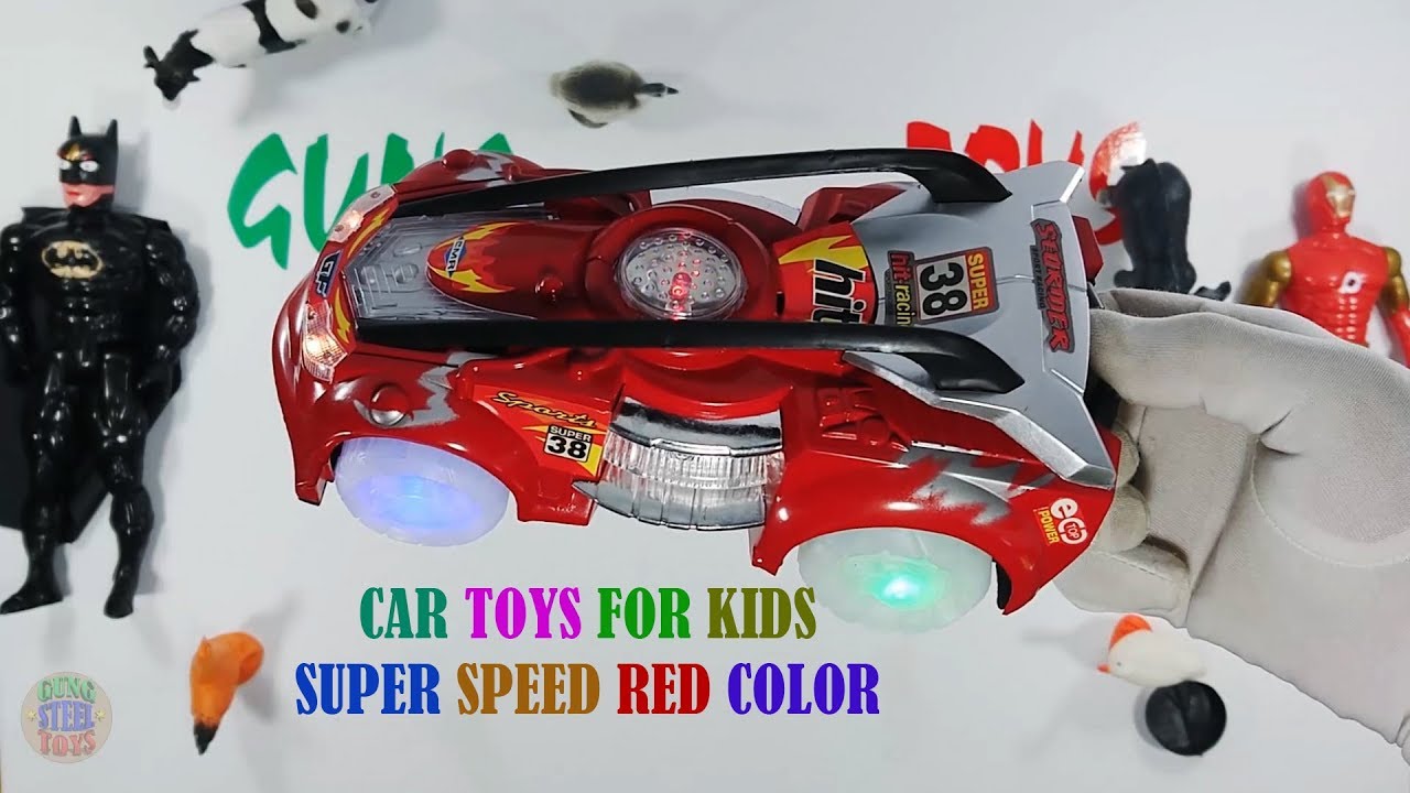 Car Toys For Kids Super Speed Red Color - Toys For Kids And Son - YouTube