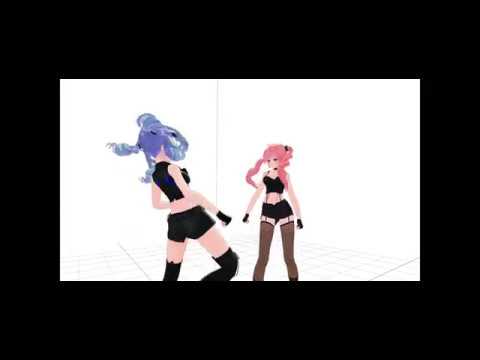MMD Fight - Miku VS Luka (初音ミク vs 巡音ルカ)