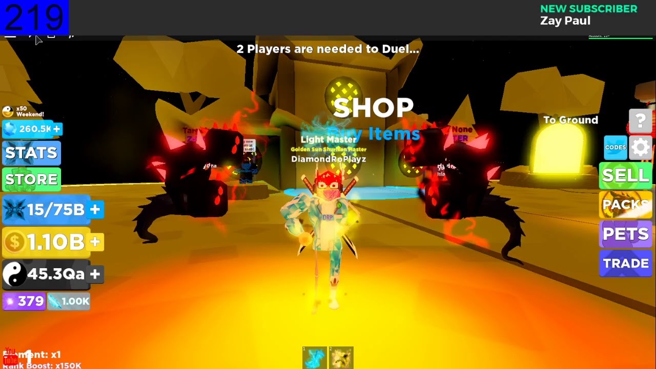 🔴ROBLOX LIVE [⚡Ninja Legends ] LIVE 🔴 - YouTube