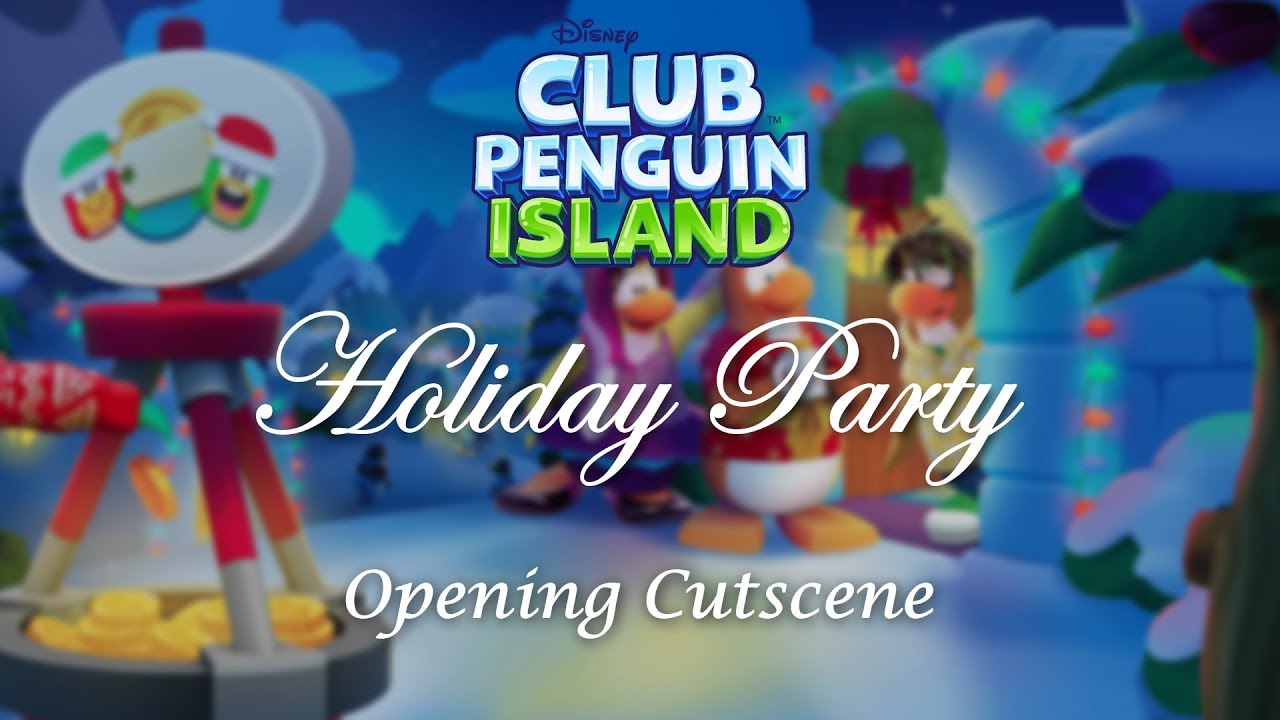 Club Penguin Island | Holiday Party 2017 - Opening Cutscene - YouTube