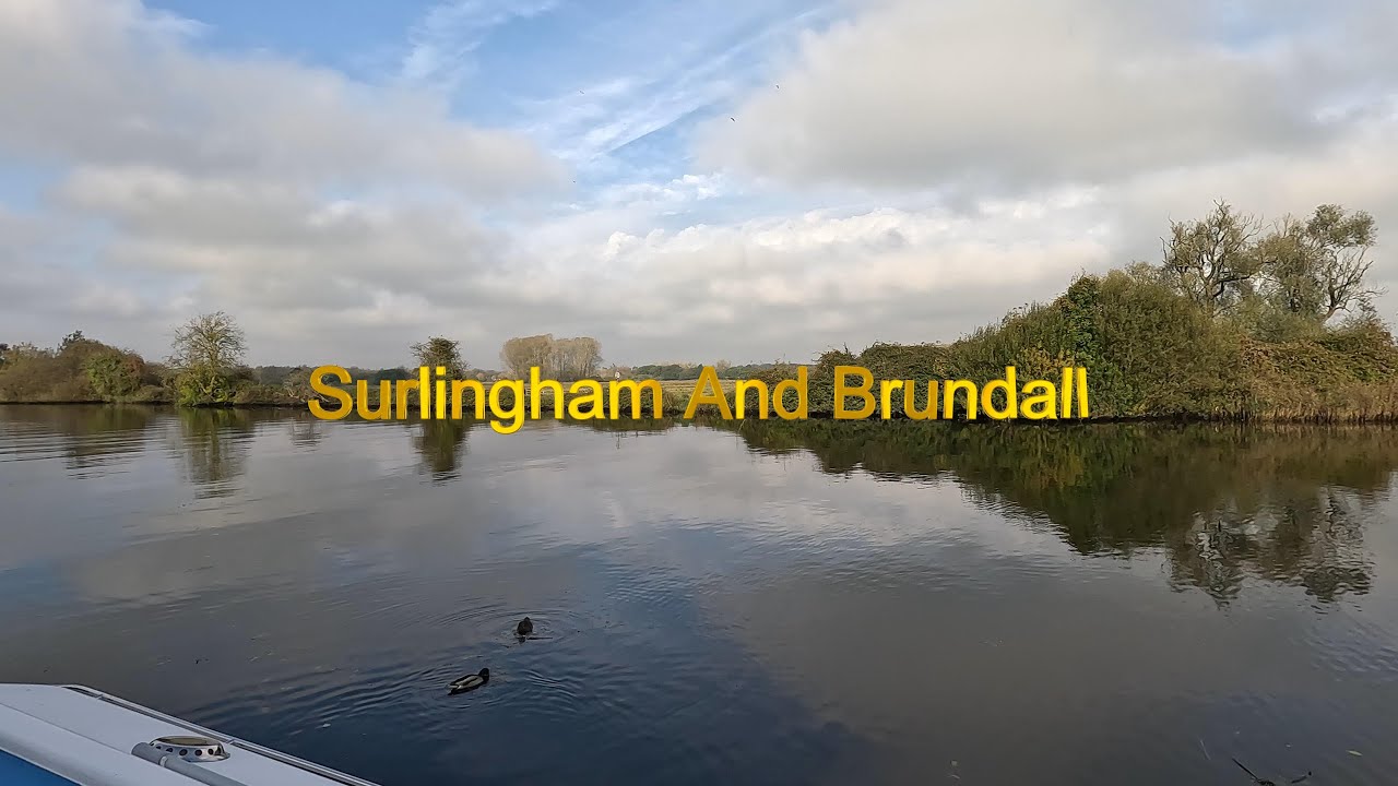 Norfolk Broads October 2024 - Bramerton To Brundall - YouTube