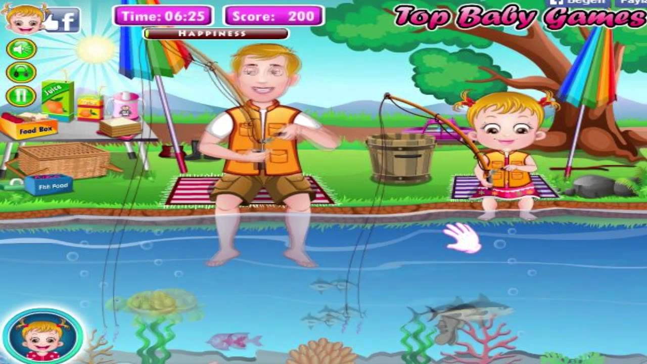 Baby Hazel Fishing Time - Baby Hazel Games - YouTube