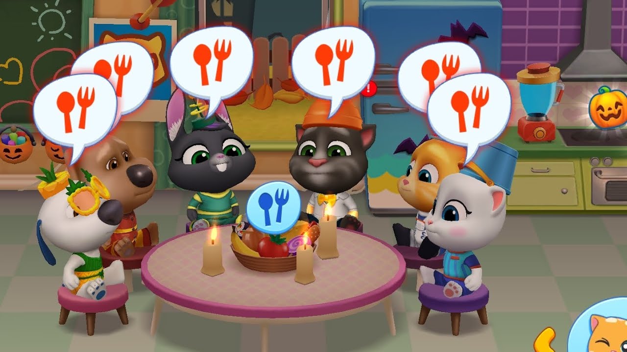 ️ ️( Day 222 ) ️ ️New Update talking Tom Friends New Funny eating food ...