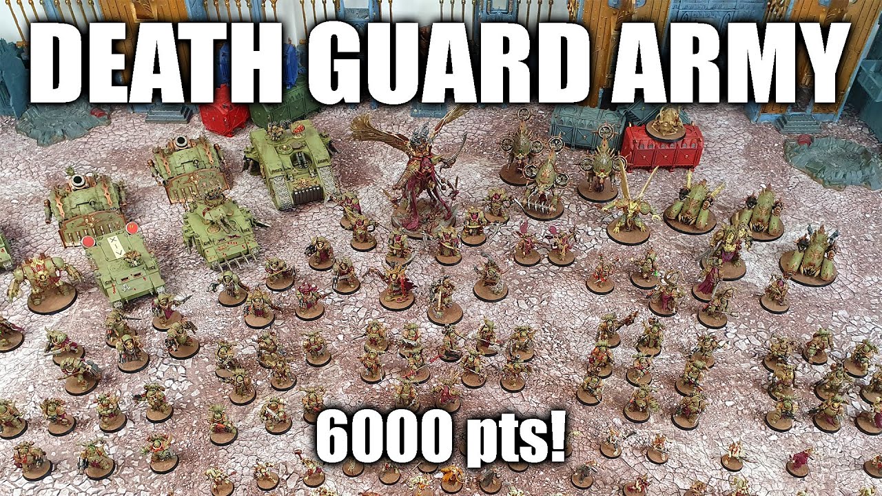 Aidan's Death Guard Army Showcase 2019 - YouTube