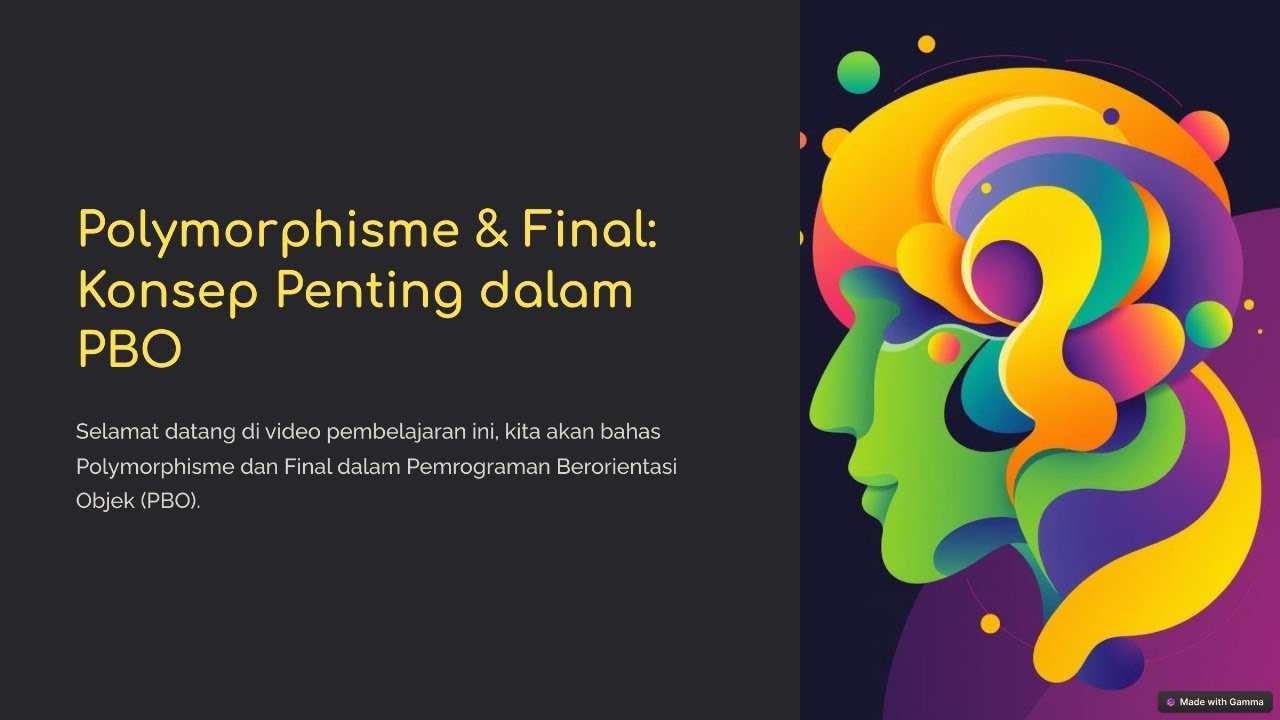 PBO - Banyak Bentuk (Polymorphism) & FInal dan Contoh Implementasi Program - YouTube