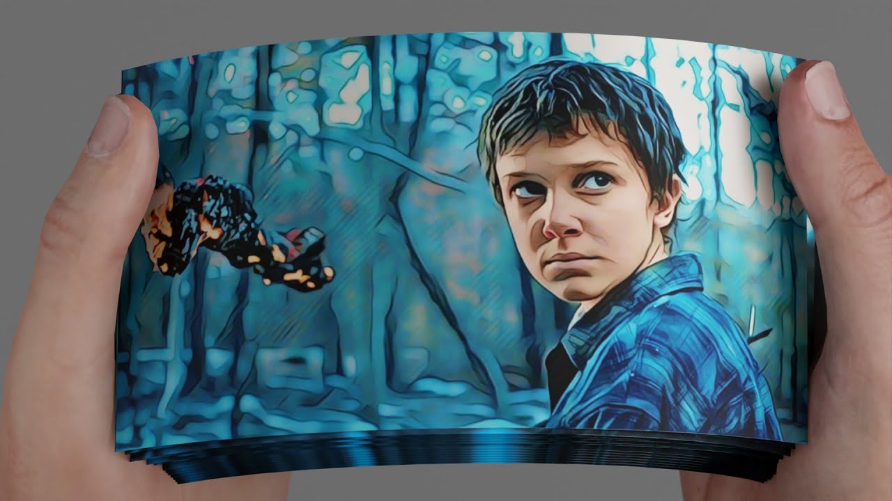 Stranger Things 2 Flipbook | Eleven Hits The Stranger Flipbook 😤😅 - YouTube