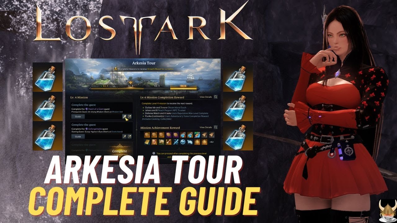 Lost Ark Horizontal Express Guide ~HOW TO COMPLETE THE ARKESIA TOUR ...