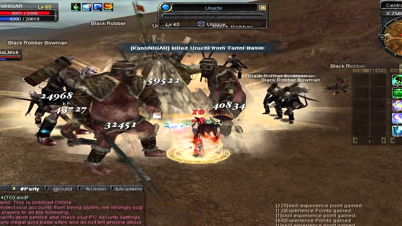Silkroad Online Unique Kill ( Captain Ivy & Uruchi ) - YouTube