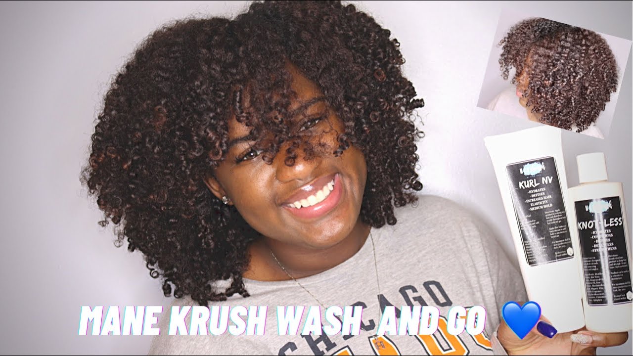 Popping Coils Wash N Go Series: Episode 2 || Ft. Mane Krush Kurl NV ...
