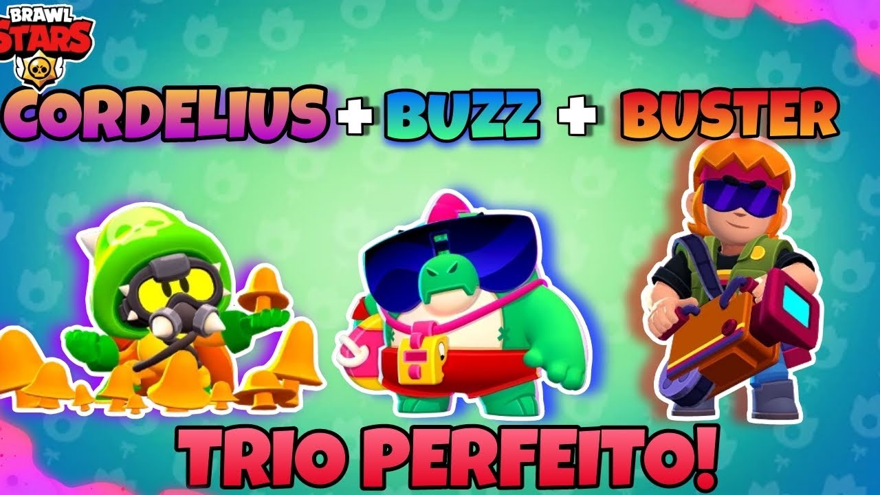 O MELHOR trio do Brawl Stars!?? Cordelius+Buzz+Buster🍄🦖📽️ - Brawl Stars ...
