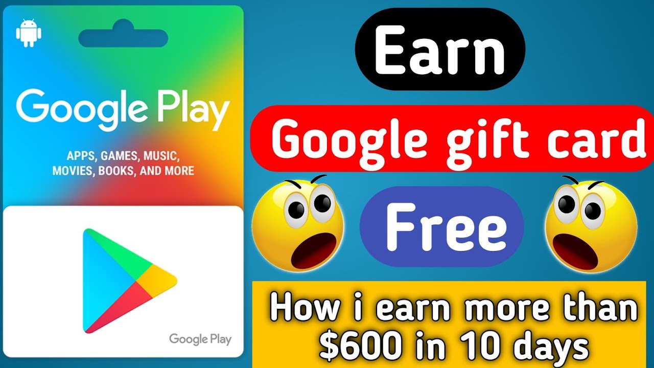 How to earn google gift card free | earn google gift card | Get free ...