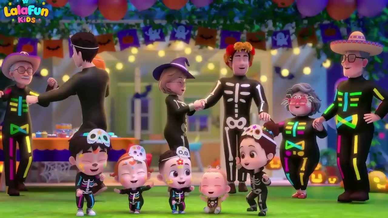 Chumbala Cachumbala Skeleton Dance Party | Spooky Halloween Song for ...