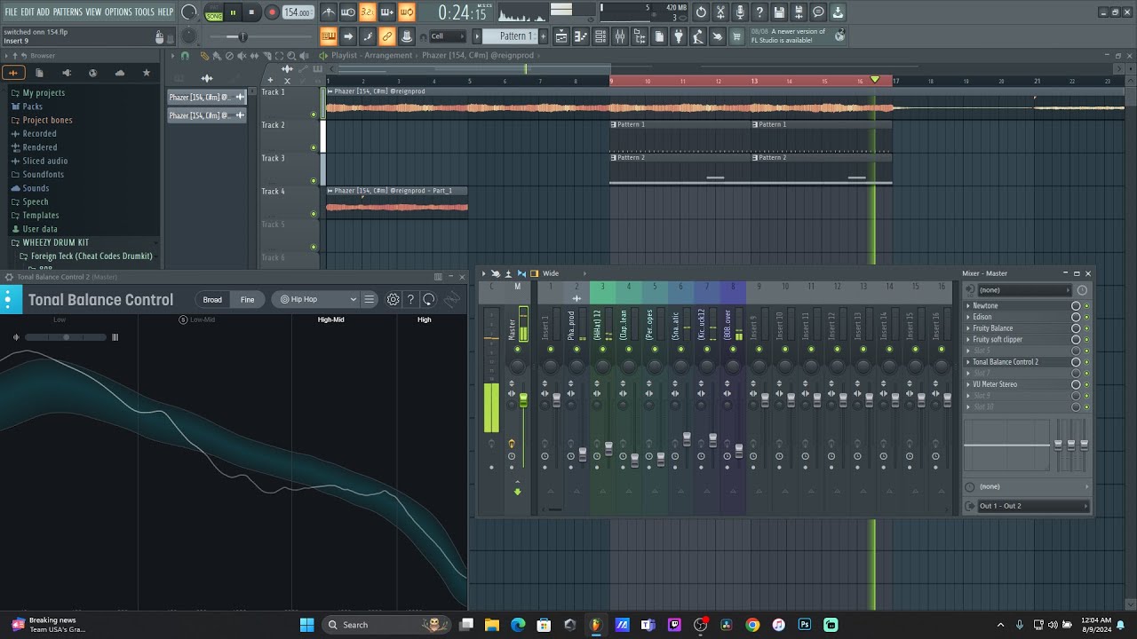 MAKING HARD BEATS WITH FREE SAMPLES LIVE STREAMING FL STUDIO SCREEN ...
