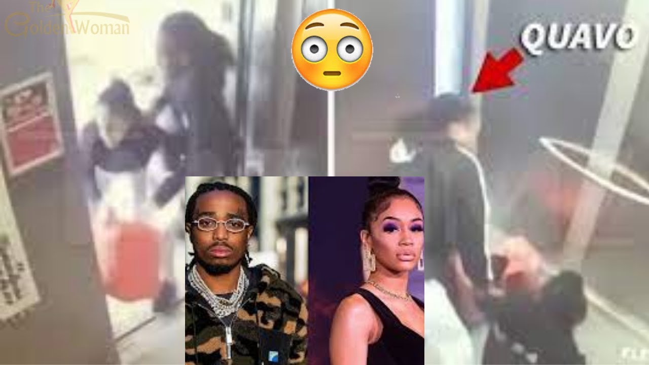 QUAVO And SAWEETIE FIGHTING In An ELEVATOR FULL VIDEO Of Physical ...