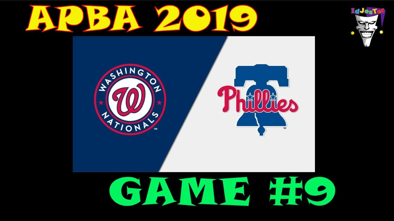 APBA Baseball With Marino Boards 2019 Washinton Nations Game #9 vs ...