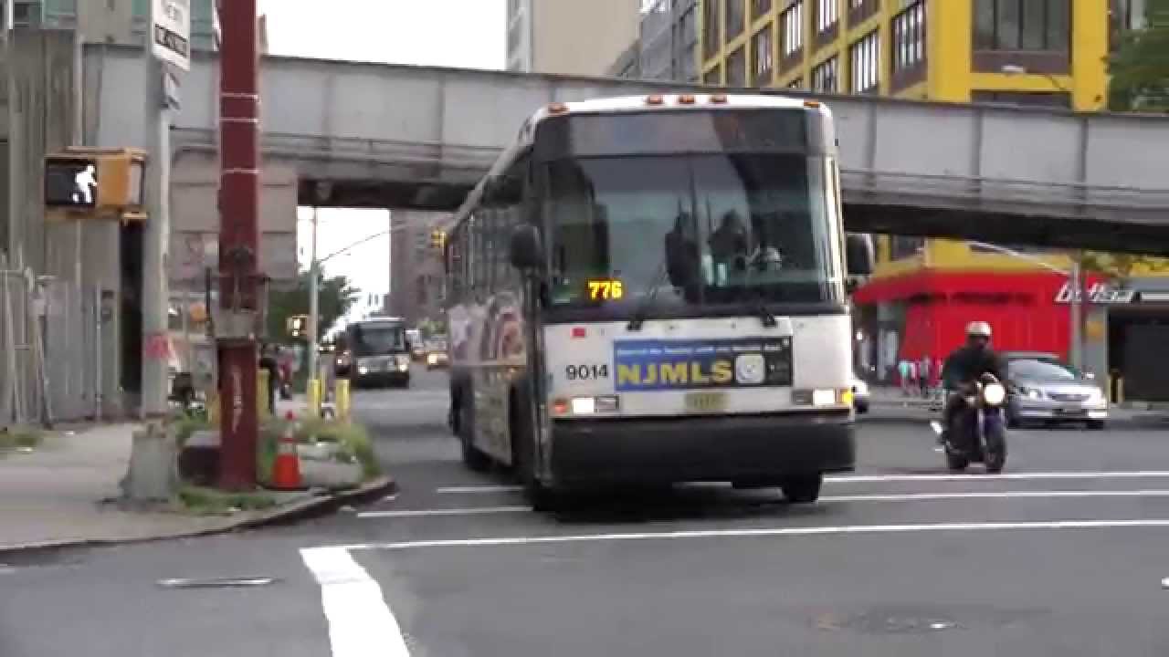 NJ TRANSIT MCI D4500 BUS 9014 ON ROUTE 190 ENTERING THE PABT SONY 4K ...