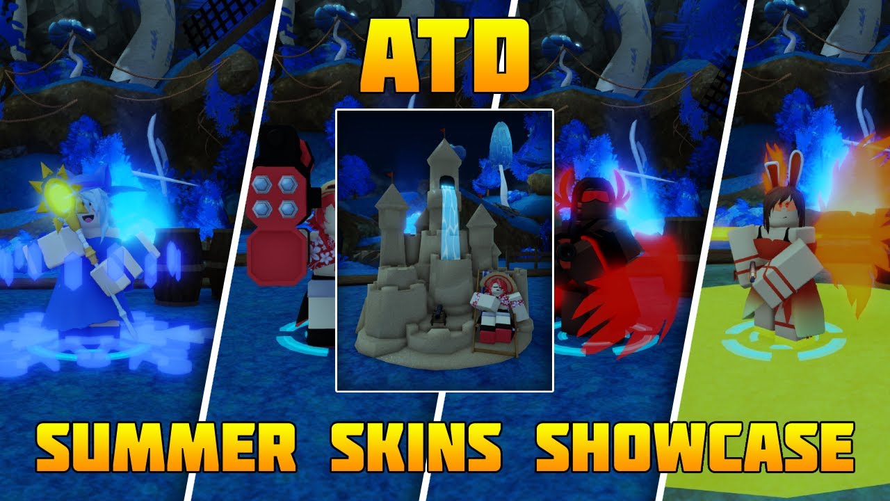 Summer Skins Showcase - Arena Tower Defense | Roblox - YouTube