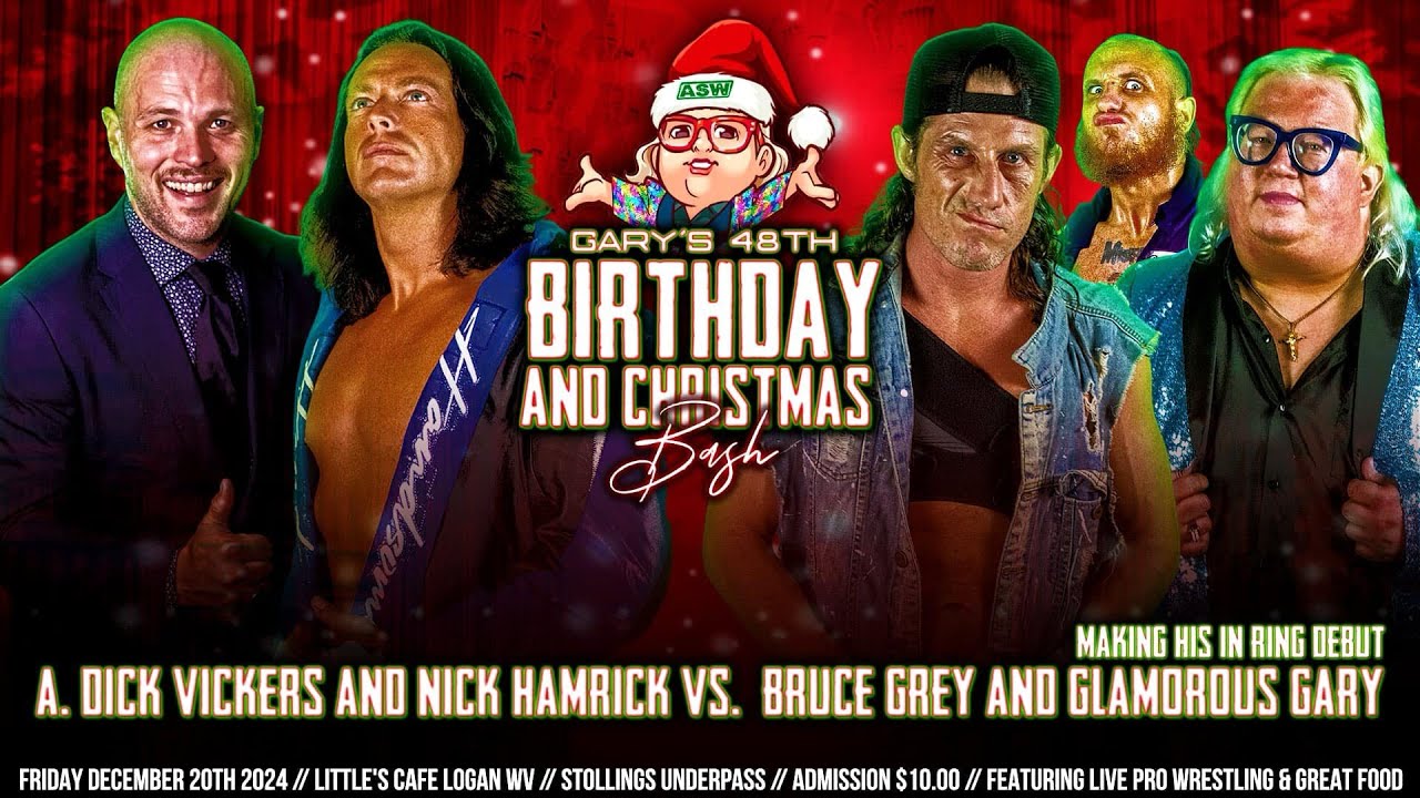 A.Dick Vickers and Nick Hamrick vs. Bruce Grey and Glamorous Gary. Gary ...