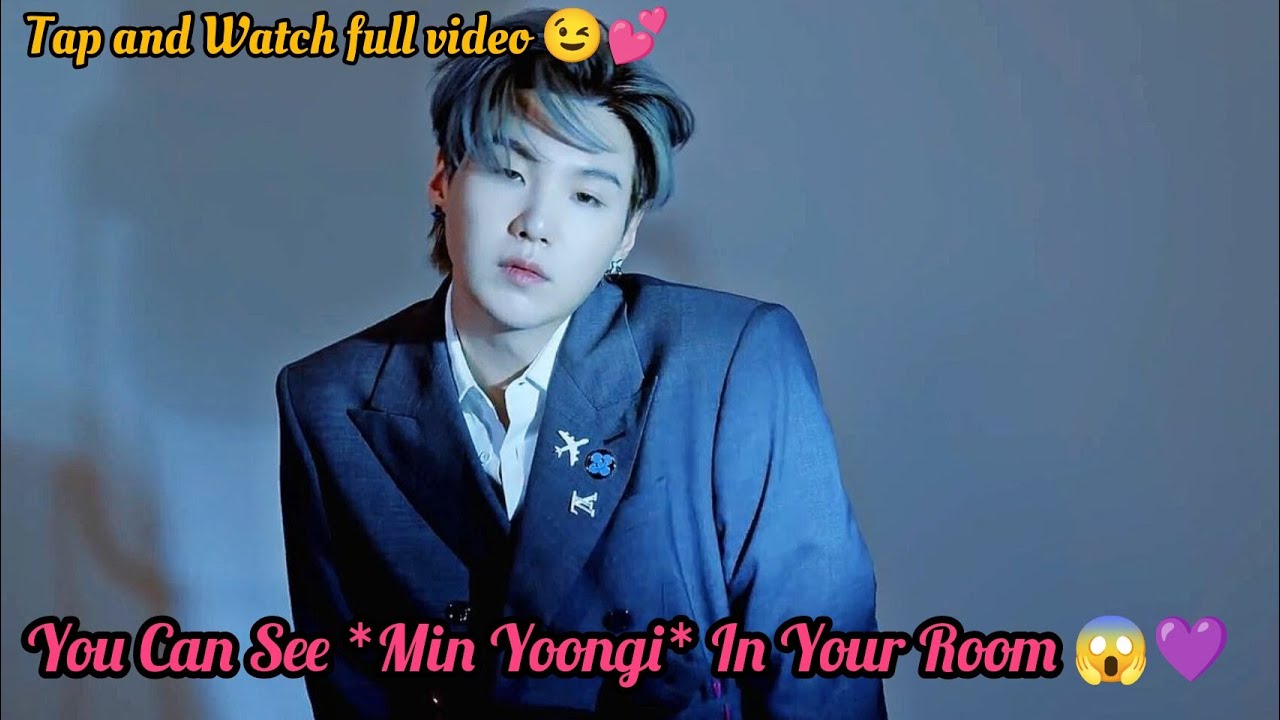 You Can See *Min Yoongi* In Your Room Wall 😱💜😉💕 {YOONGI VERSION} - YouTube