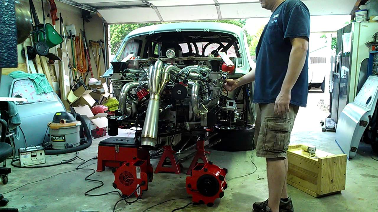 VW Pro Mod Nitrous Engine Start-Up - YouTube