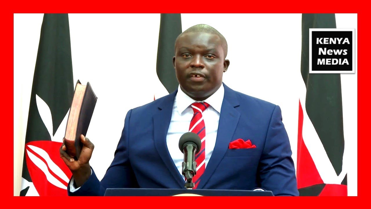 David Osiany swearing-in as CAS for Industrialization, Trade and ...