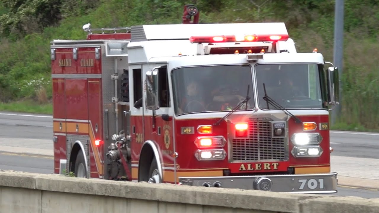 Alert Fire Company of St. Clair Engine 701 Responding - YouTube