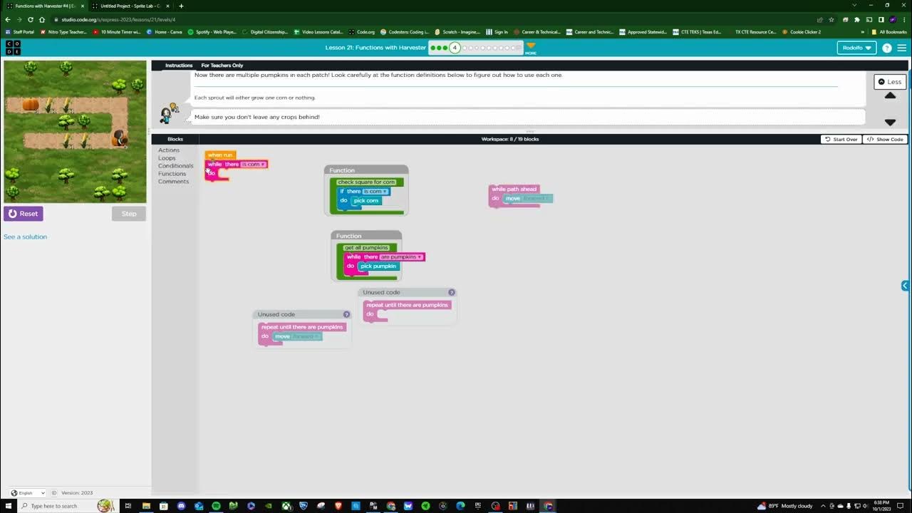 Lesson 21 Functions with Harvester - YouTube