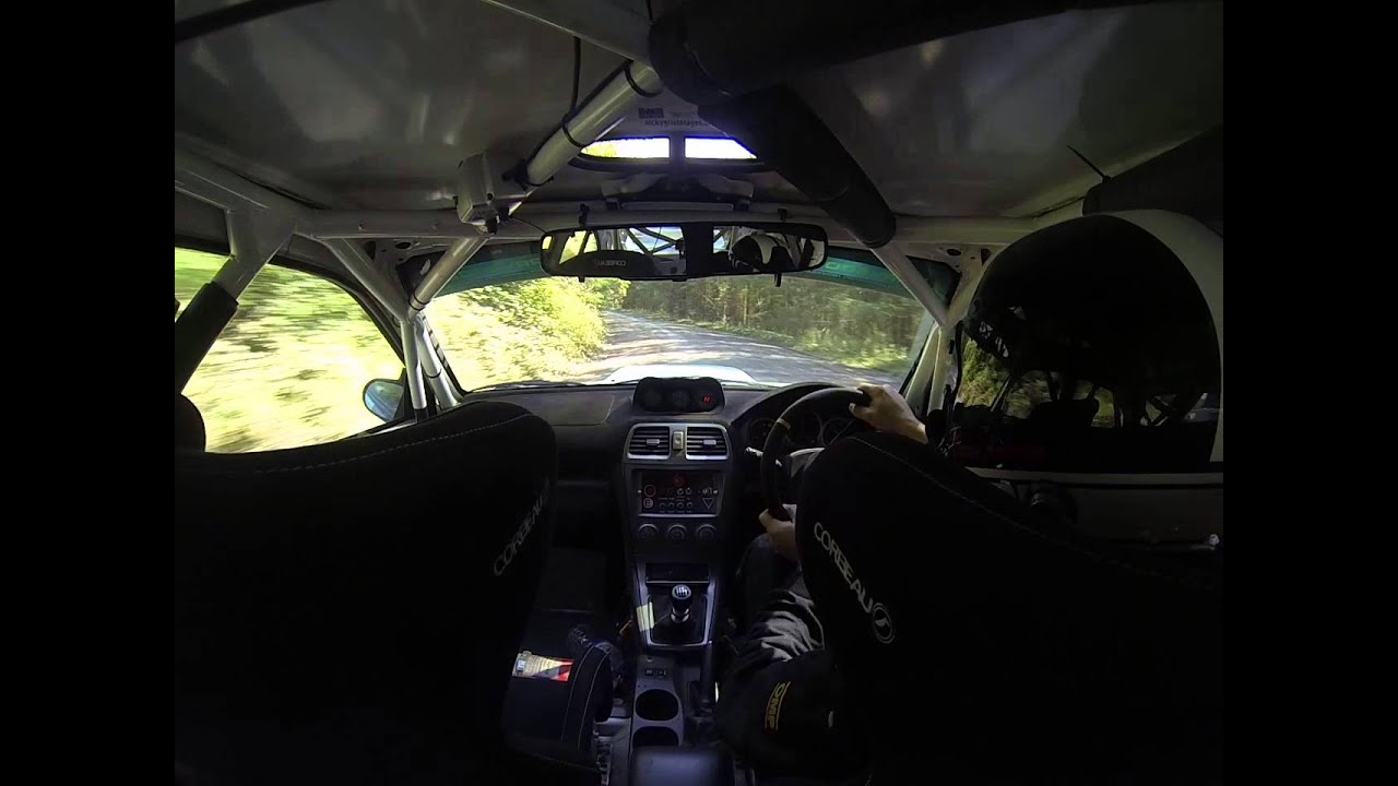 Group N Impreza - Test Day at Walters Arena - In Car - YouTube