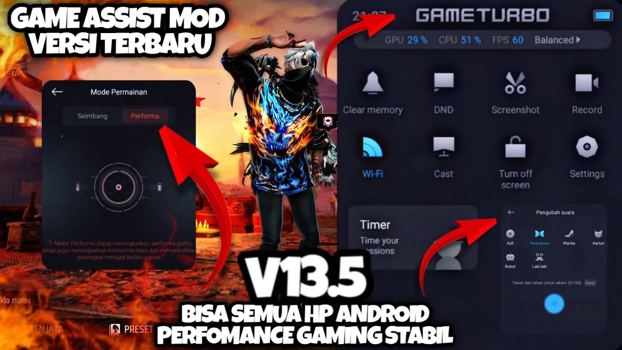 GAME TURBO ASSIST MOD V13.5 ALL DEVICE‼️GAME TURBO TERBAIK UNTUK SEMUA ...