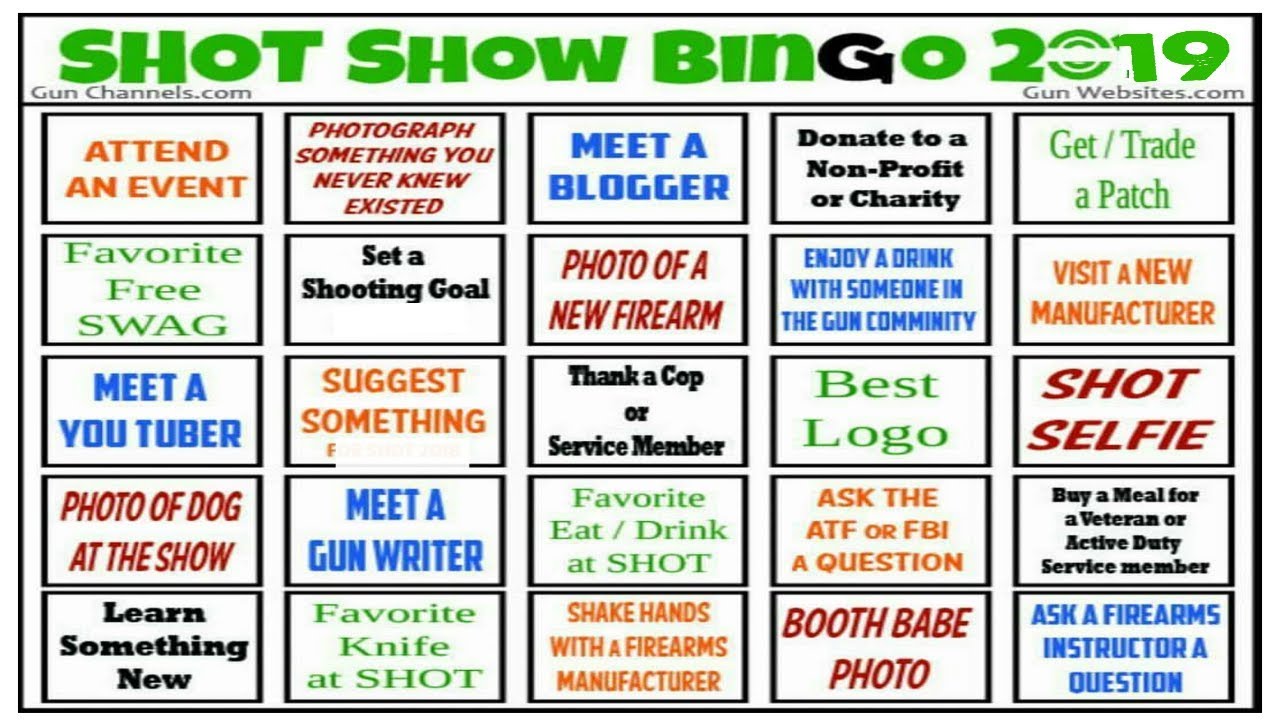 Let's Play SHOT Show Bingo - Daily Gun Show #745 - YouTube