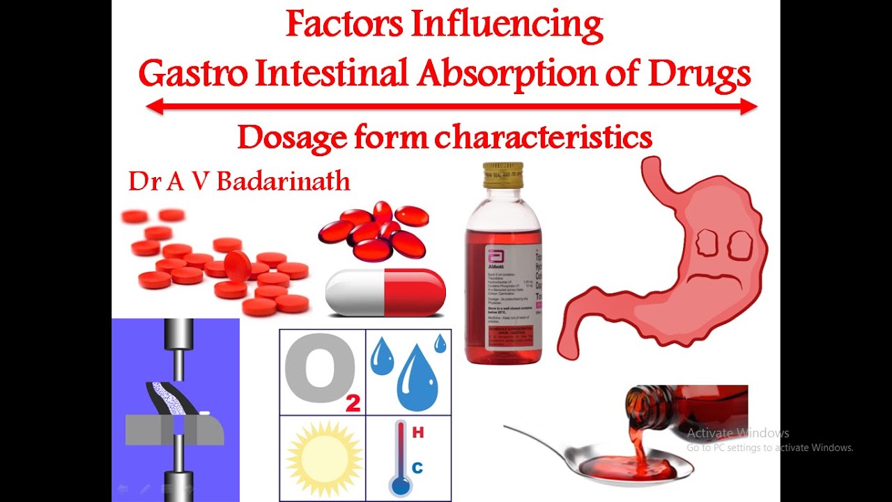 Part 7; Factors Influencing Gastro Intestinal Absorption of Drugs ...