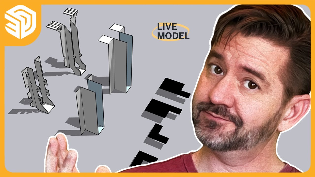 Modeling a truss hanger at THREE levels of detail - YouTube