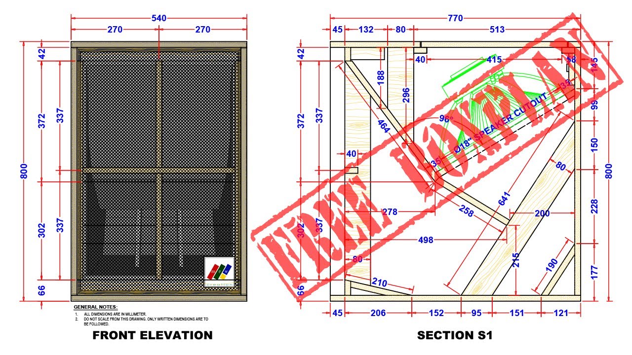 DIY Speaker Box Plan | TurboSUB118 Single 18" Horn-Loaded Subwoofer ...