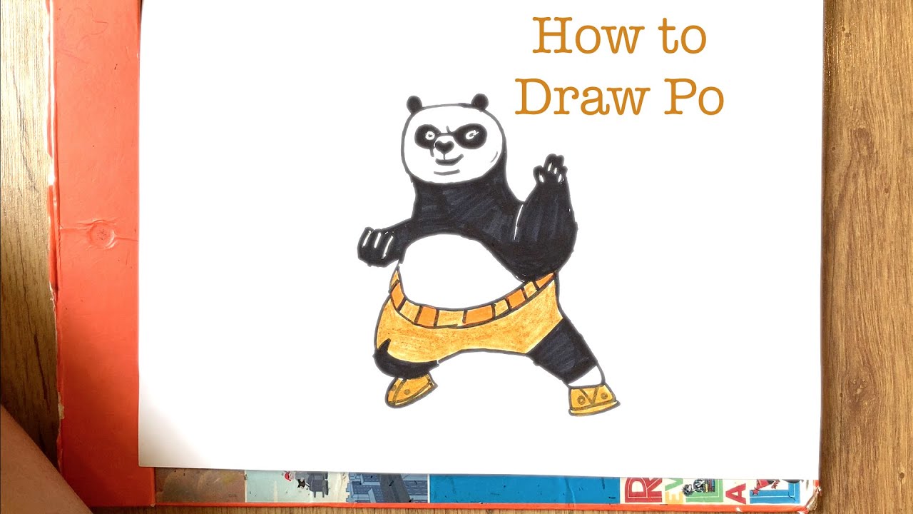Drawing with Juni #127: How to draw Po | Kung Fu Panda - YouTube