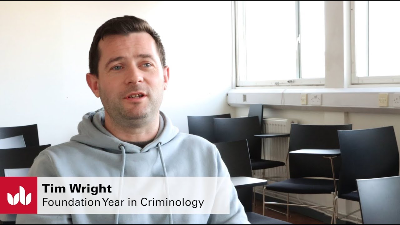 Hear from Tim Wright, Foundation Year in Criminology - YouTube